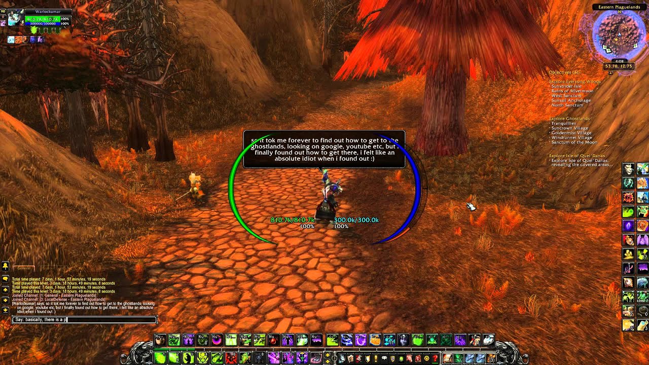How to get to the Ghostlands in World Of Warcraft! Skip to 1:05 - YouTube