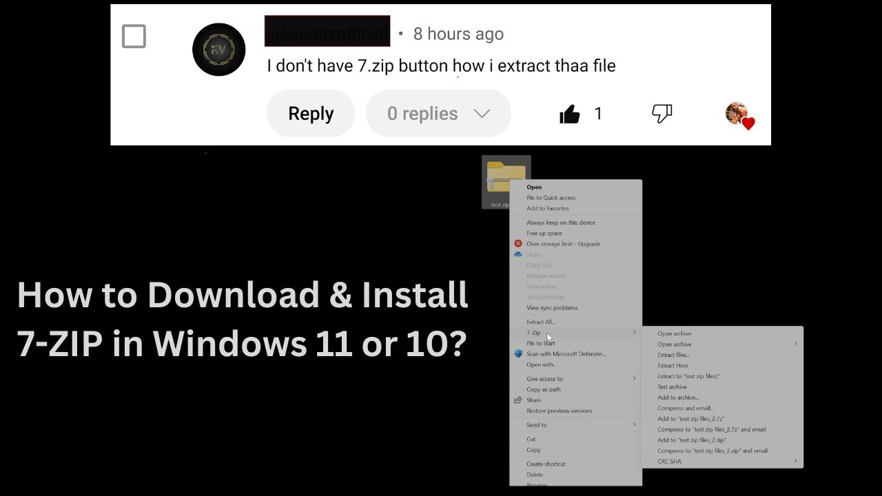 How to Download & Install 7-ZIP in Windows 11 or 10? - YouTube