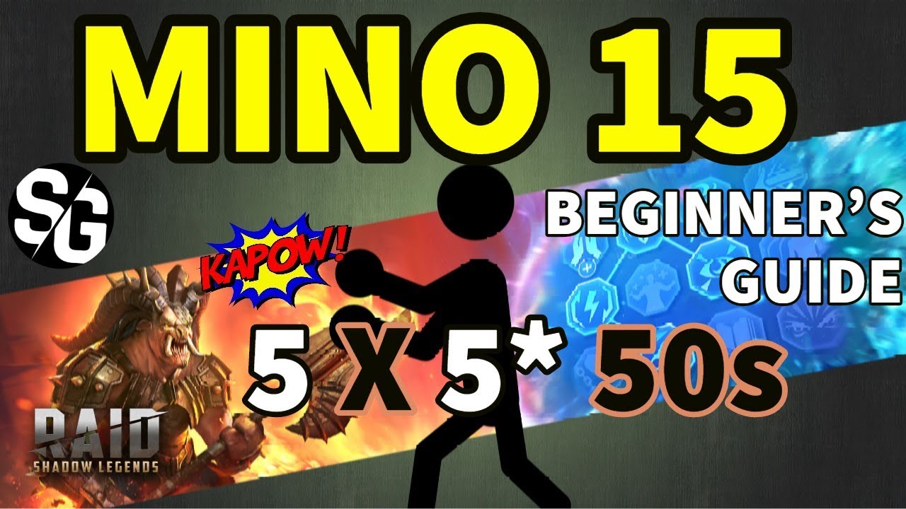 [RAID SHADOW LEGENDS] MINOTAUR 15 - 5* TEAM - REQUESTED VIDEO - YouTube