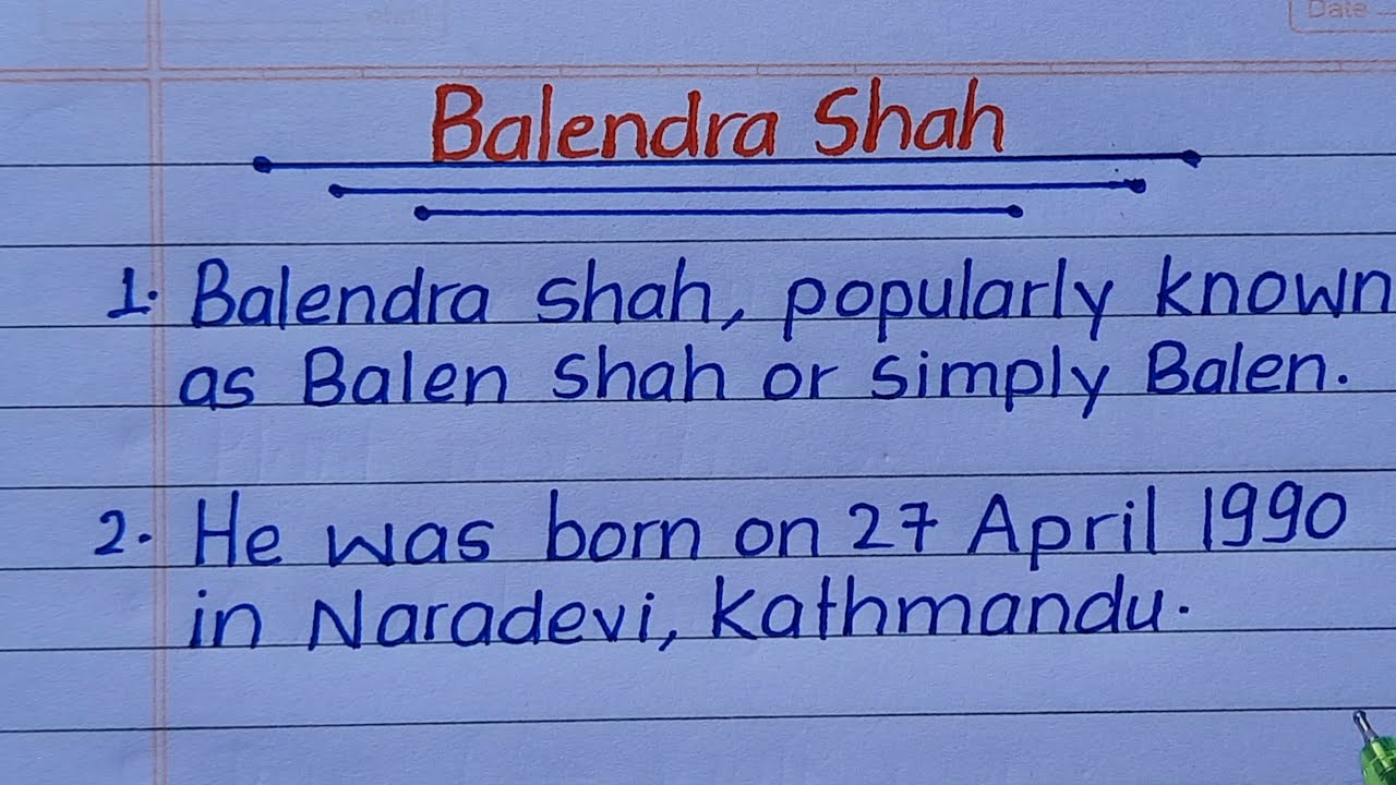 10 interesting facts about Balendra shah || Biography of Balen shah in ...