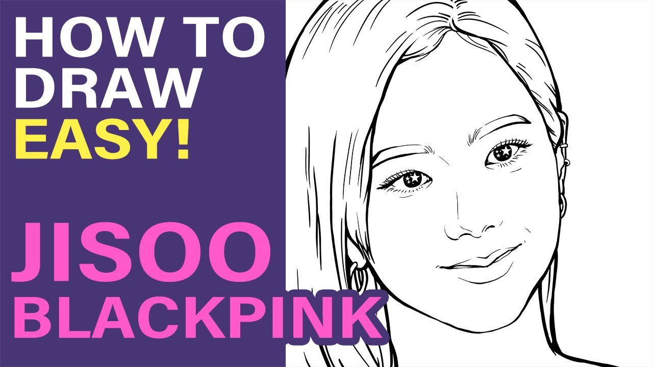How to draw Jisoo Blackpink step by step | TRAILER | - YouTube
