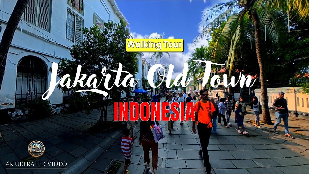 4K 🇮🇩JAKARTA INDONESIA WALKING TOUR ⎮Tur Jalan Kaki Jakarta Harmoni ...