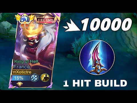 I GOT REPORTED FOR ABUSING THIS DAMAGE BUILD🗿 ( must watch ) FRANCO FIGHTER BUILD ~ MLBB