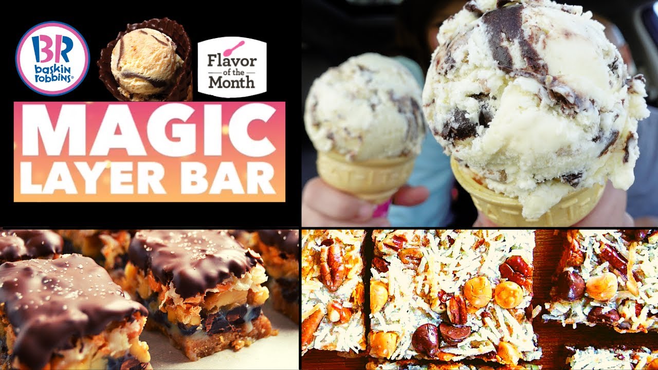Baskin Robbins Magic Layer Bar Review - THIS TOOK HER TO ANOTHER WORLD! 🌎🍦 - YouTube