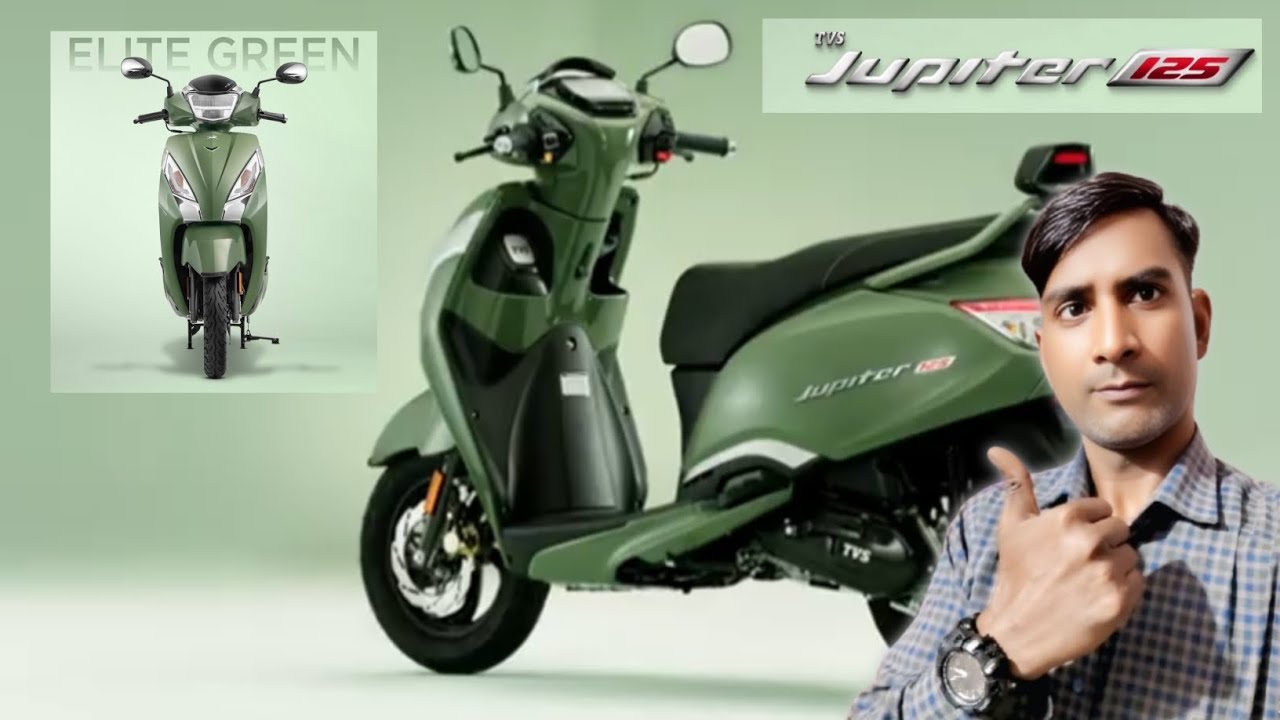 TVS Jupiter 125 Elite Green New Colour, Price Features Detailed Review ...