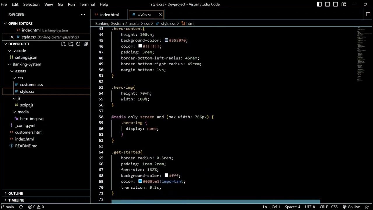 Basic Banking System - YouTube