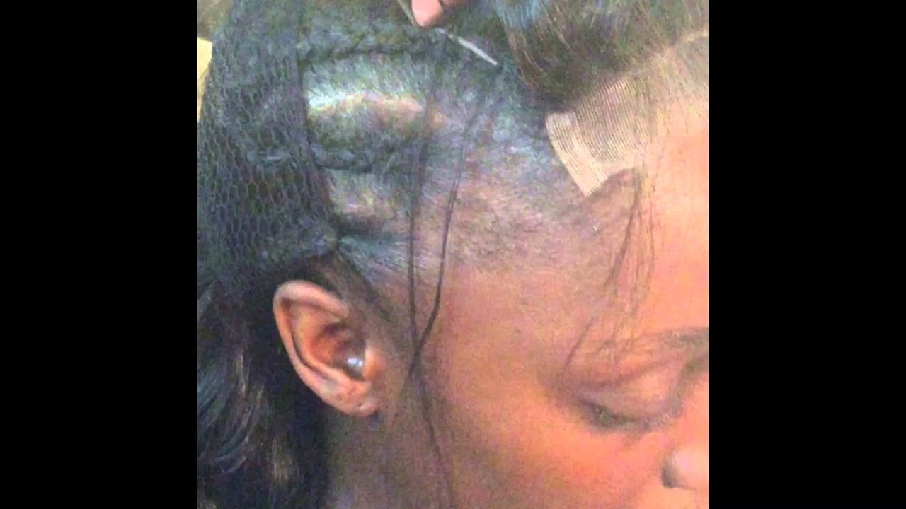 Sew in with lace closure - YouTube