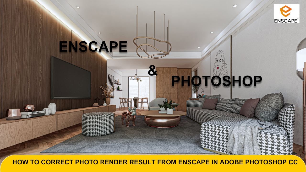 How to correct photo render result from Enscape in PhotoshopCC/XZ ...