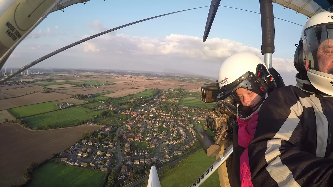 microlight fun with my little monsters - YouTube