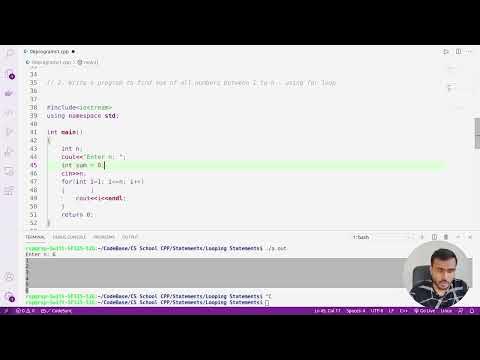 Programming Exercise 1 - Looping Statements in C++ - YouTube