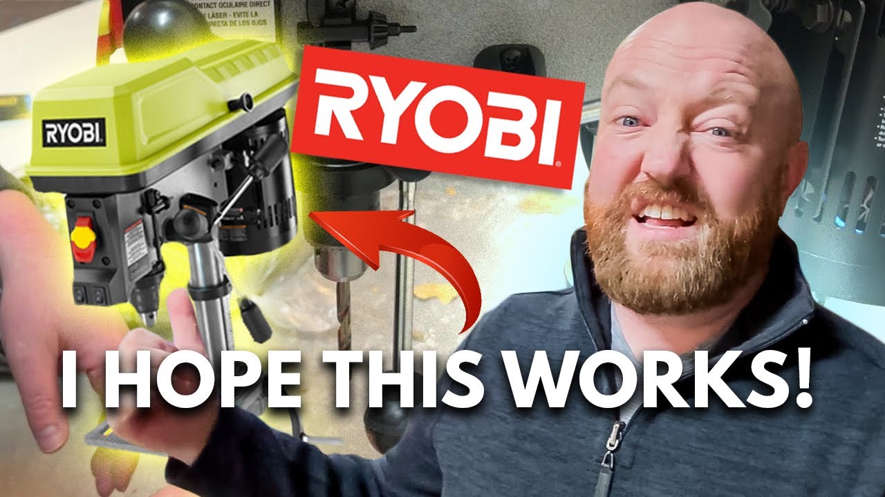 Ryobi Drill Press Review | How To Drill Cabinet Hinge Holes - YouTube