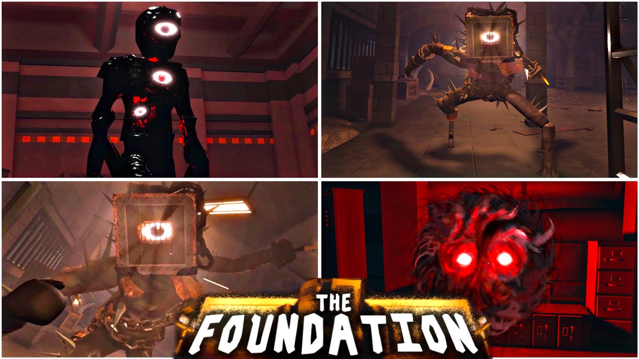 Doors The Foundation All Jumpscares & Entities [Full Walkthrough ...