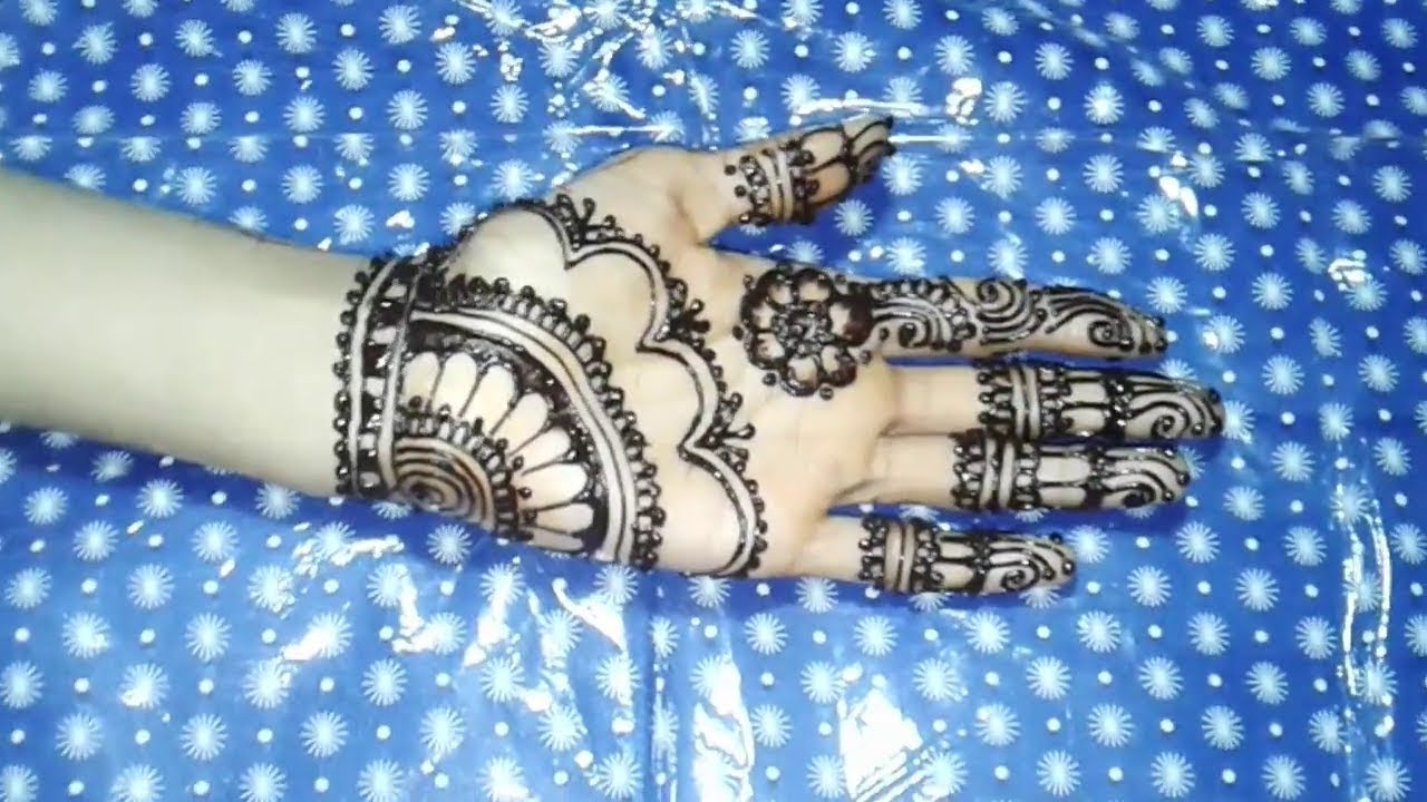 New Hina Design || Beautiful Mehndi Design - YouTube