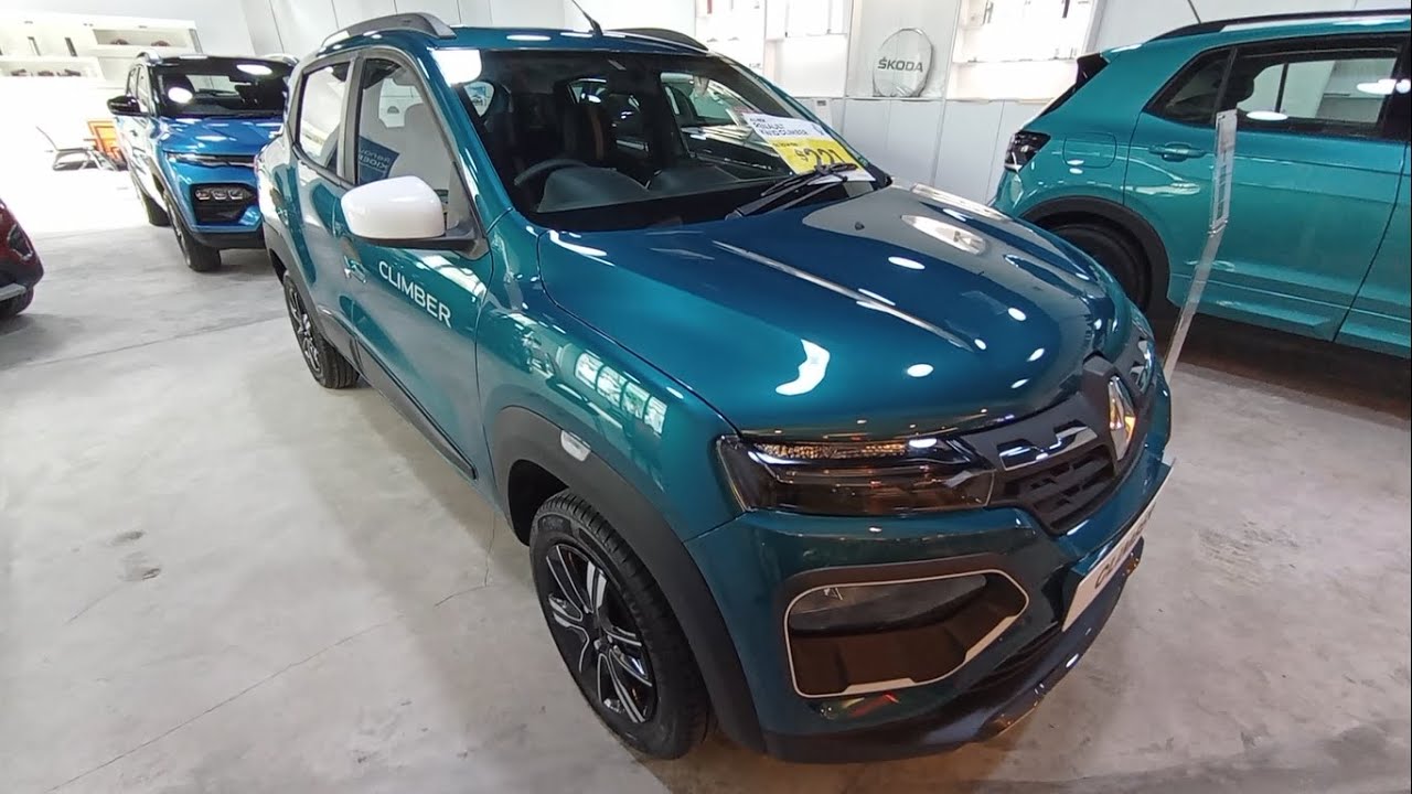 Renault Kwid Climber 1.0 5AMT Zanskar Blue facelift walkaround exterior ...