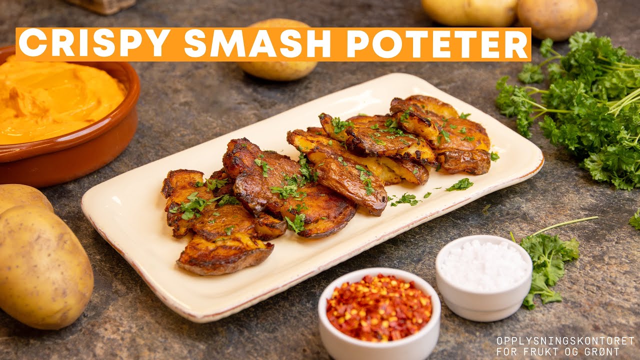 Hvordan lage crispy smash poteter? - Iselin Tipser - YouTube