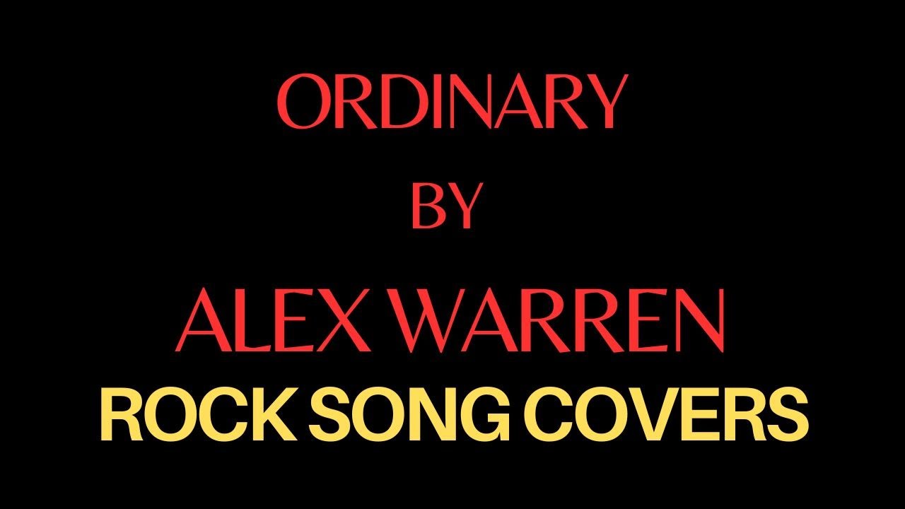 Ordinary - Alex Warren | KPOP Ballad Cover | Lyrics | Sad Song ...