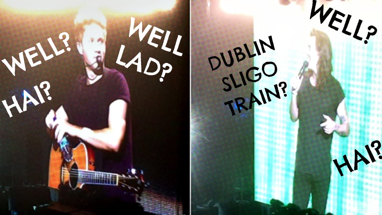 Harry Styles Irish accents | One Direction Dublin Oct 16th - YouTube