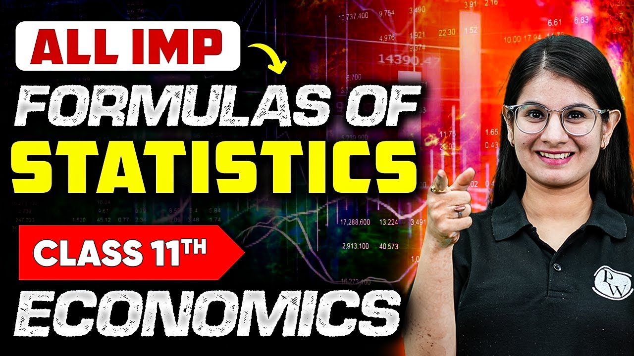 Class 11th Statistics | All Important Formulas | Commerce Wallah by PW ...