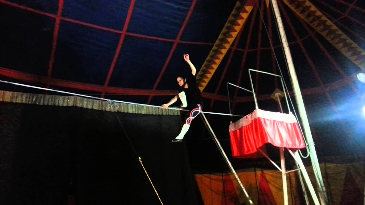 High wire split - YouTube