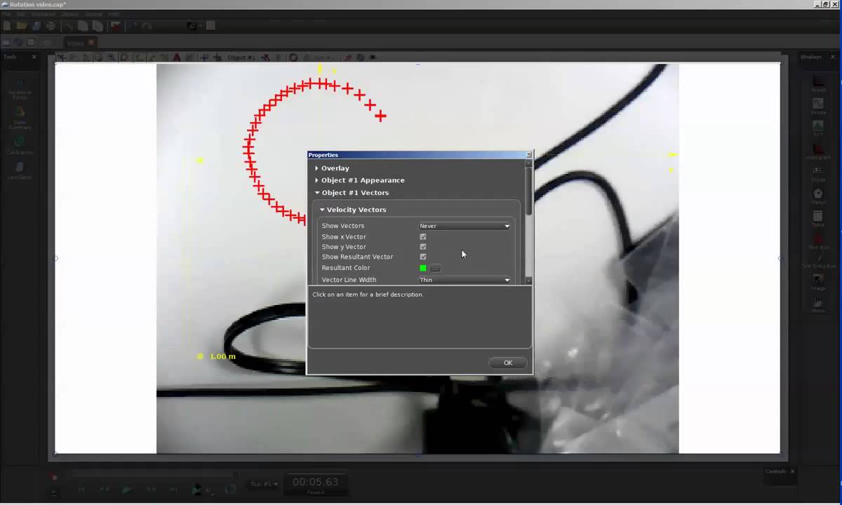 Displaying Video Capture Velocity Vectors Capstone - YouTube