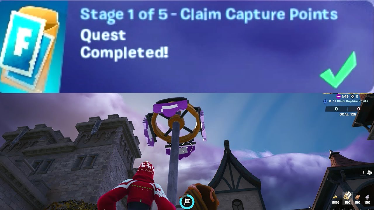 Claim Capture Points Fortnite - YouTube