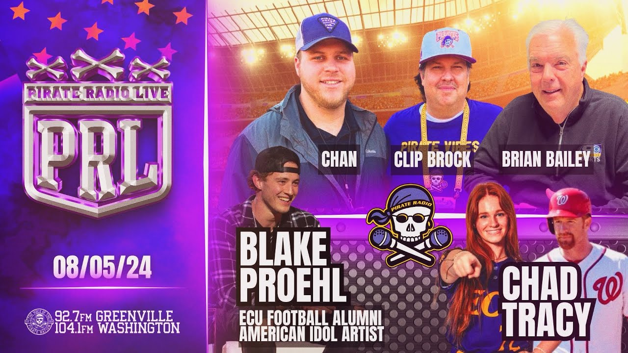 Pirate Radio Live - 8/05/2024 - Brian Bailey, Blake Proehl, Chad Tracy, Jonathan Ellerbe - YouTube