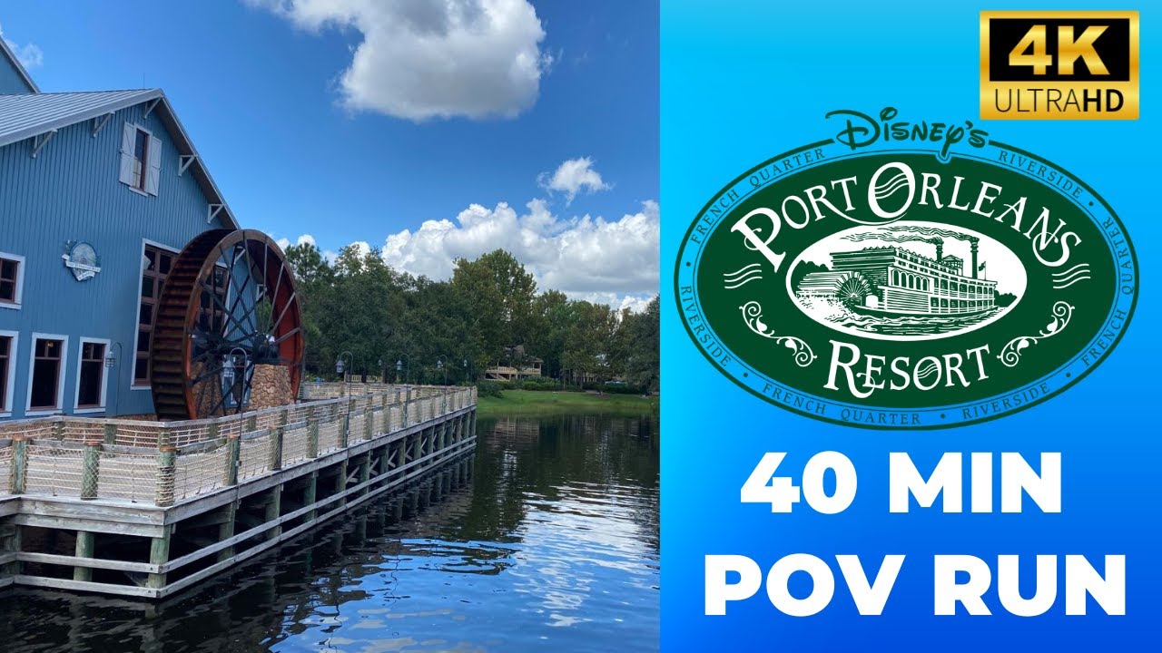 September 2022 | 40 Min Treadmill POV of Port Orleans | Walt Disney ...