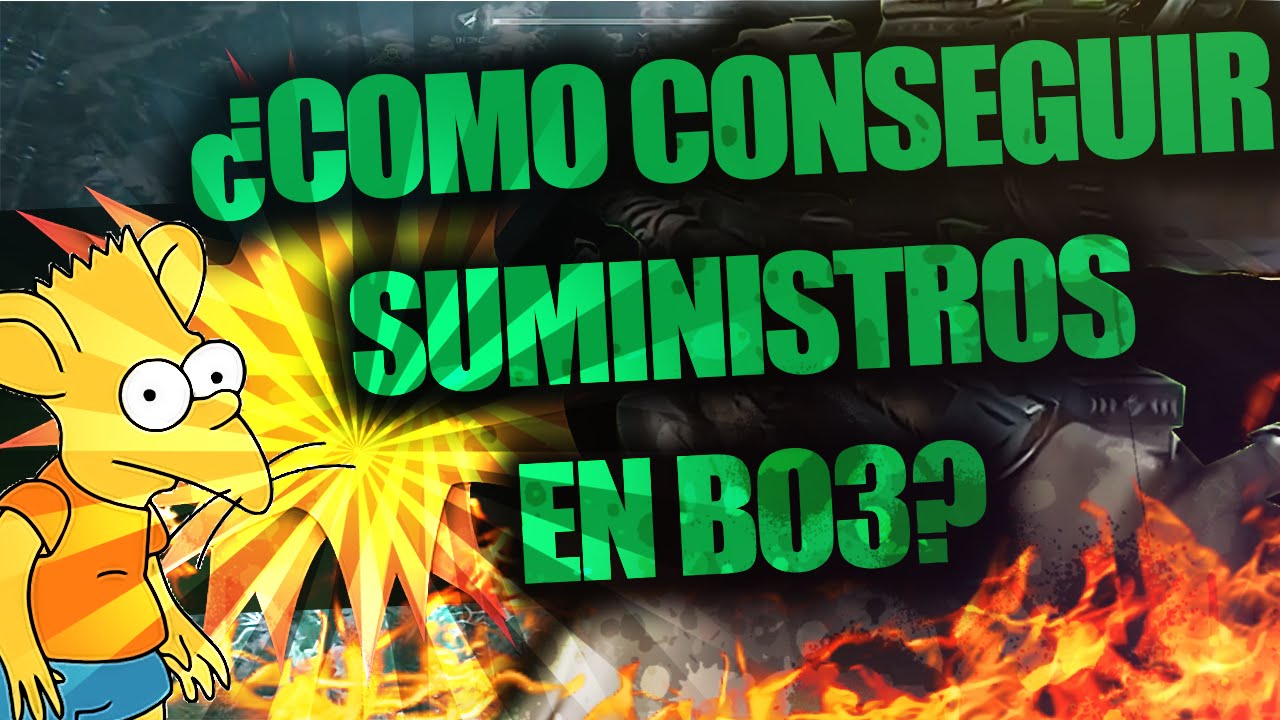 ¿COMO CONSEGUIR SUMINISTROS EN BO3? / JHON CENAA!!! - YouTube