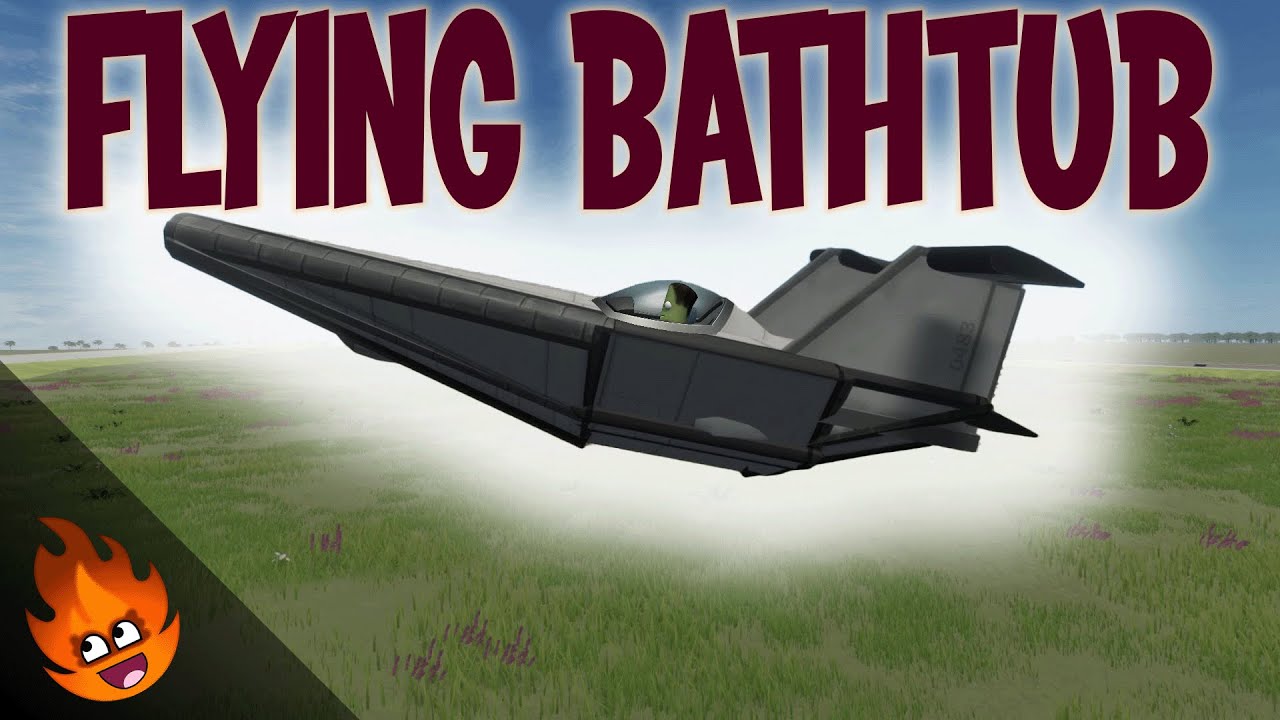 Jeb pilots NASA's M2-F1 Flying Bathtub - YouTube