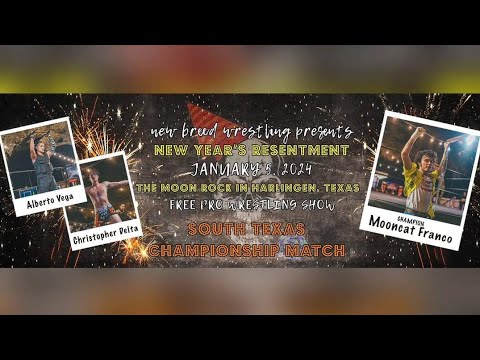 Mooncat Franco Vs Christopher Delta w/ Alberto Vega 01/05/2024 @The ...