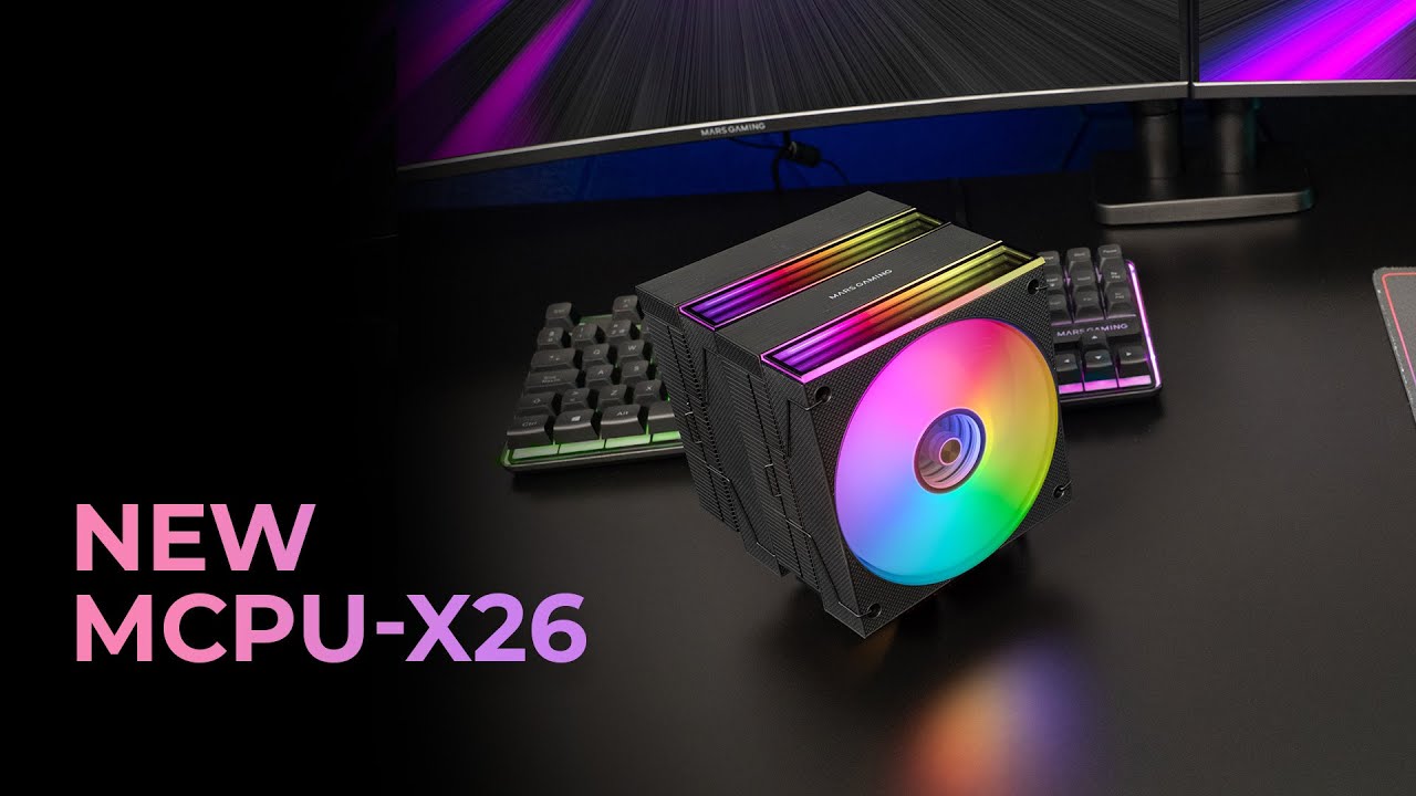 MCPU-X26: Disipador CPU Dual-Tower ARGB 350W TDP | Mars Gaming - YouTube