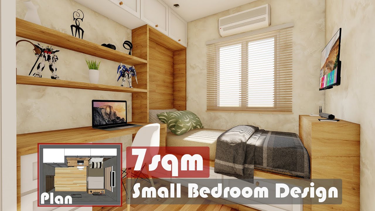 Small Square Room Design Very Small Bedroom 8 Sq. M. For Young