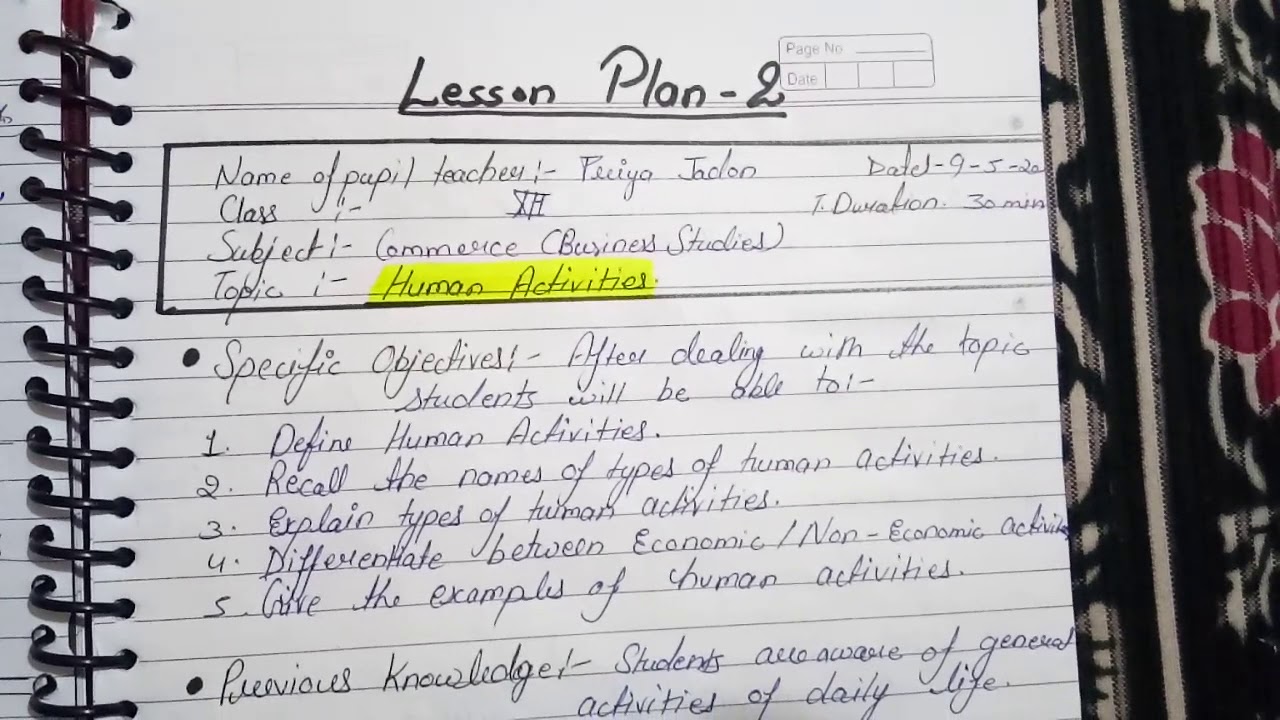 commerce lesson plan (human activities) - YouTube