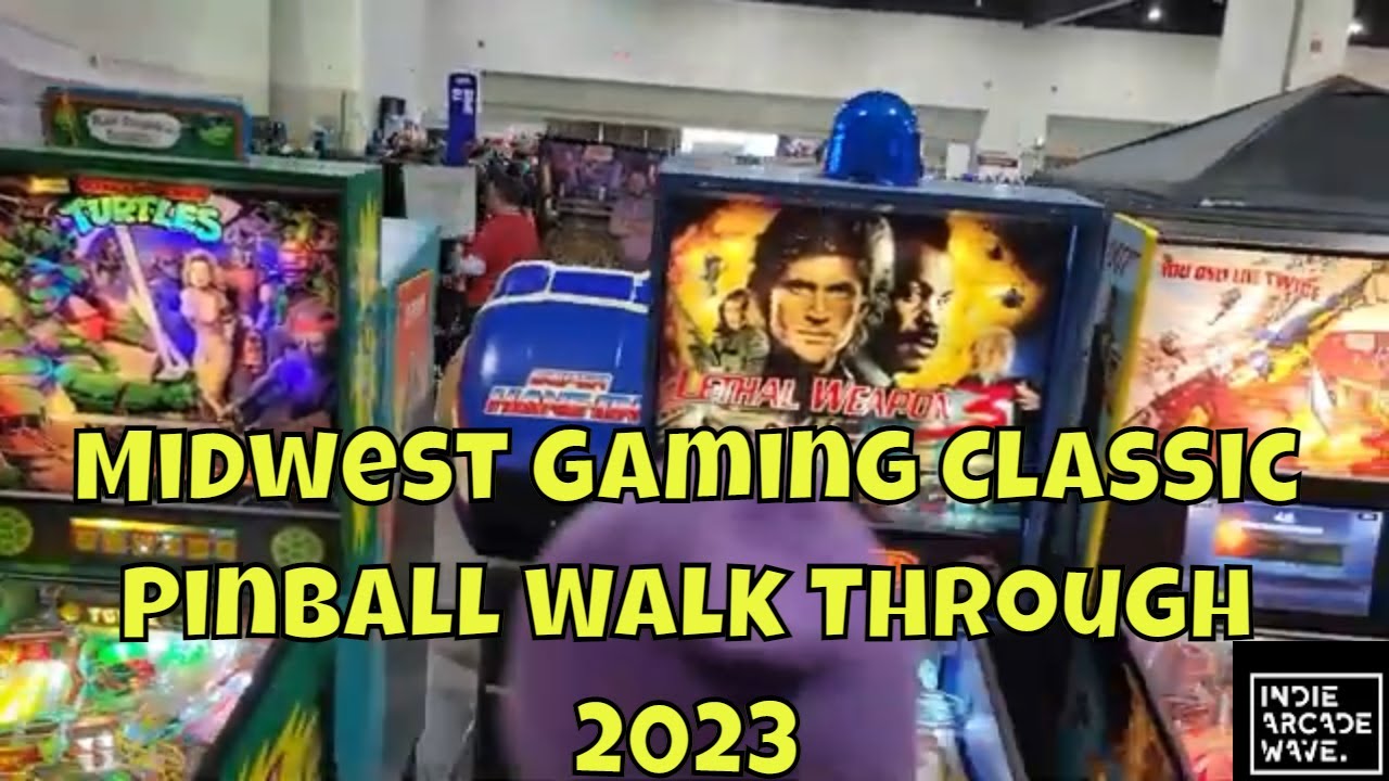 Midwest Gaming Classic 2023 Pinball Walk Through | Indie Arcade Wave ...