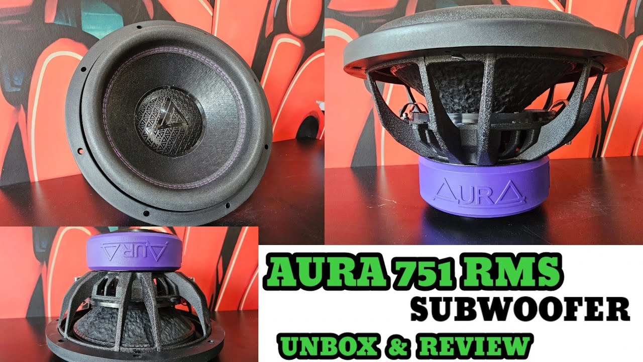 Aura 751 RMS subwoofer Unboxing Review #redraudio #Aura #subwoofer - YouTube