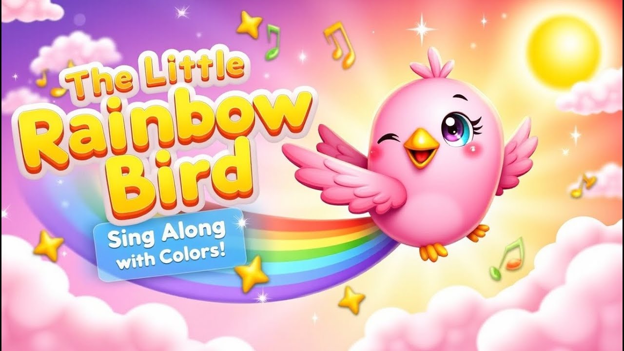The Little Rainbow Bird | A Magical Nursery Rhyme for Kids - YouTube