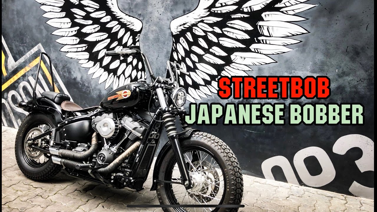 Xe moto classic Harley - Davidson Street Bob độ phong cách bobber Nhật ...
