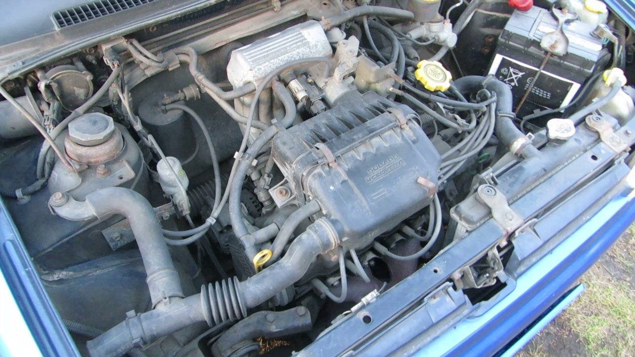 SUBARU VIVIO .Silnik . - YouTube