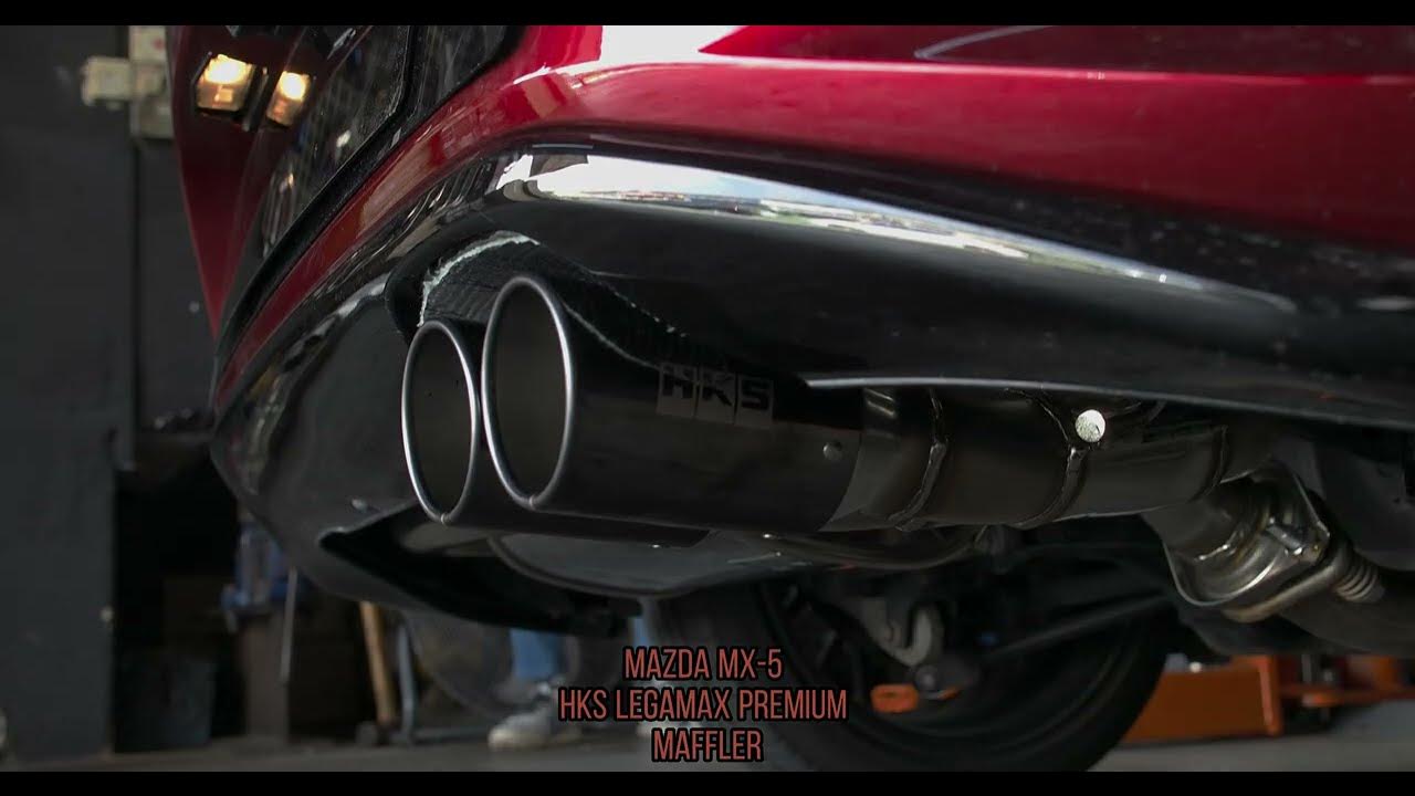 Mazda MX-5 Miata ND - HKS Legamax Premium Maffler - YouTube