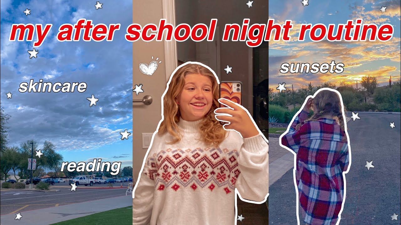 9pm Realistic School Night Routine - YouTube