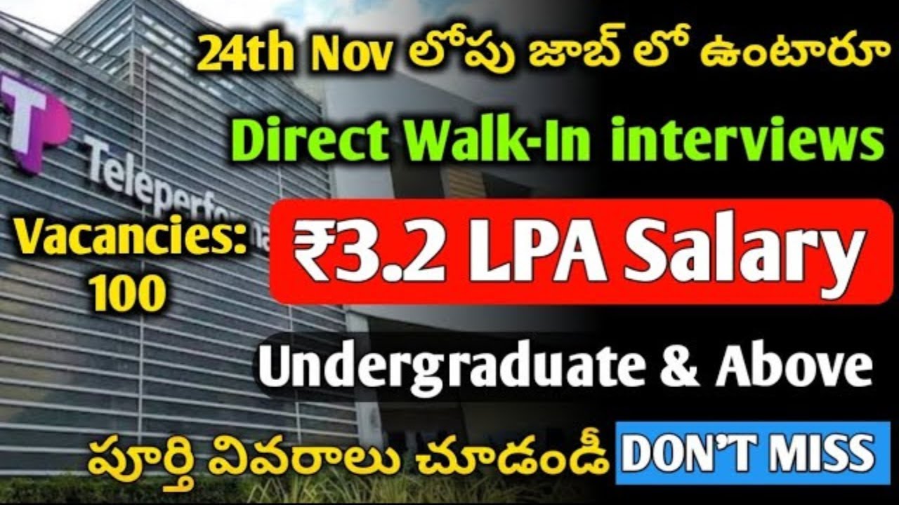 Teleperformance Hiring 2023 | Walk-In interviews | Jobs in Hyderabad ...
