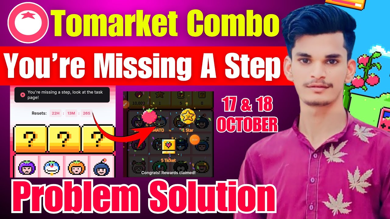 You’re Missing A Step, Look At The Task Page! Tomarket Combo | Tomarket ...