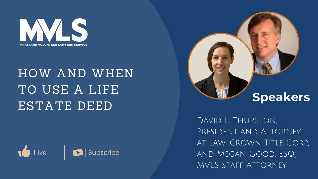 How and When to Use a Life Estate Deed - YouTube