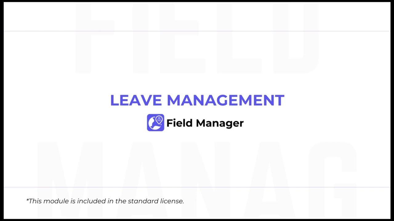 Leave Management Module Demo | Field Manager | CZ APP Studio - YouTube