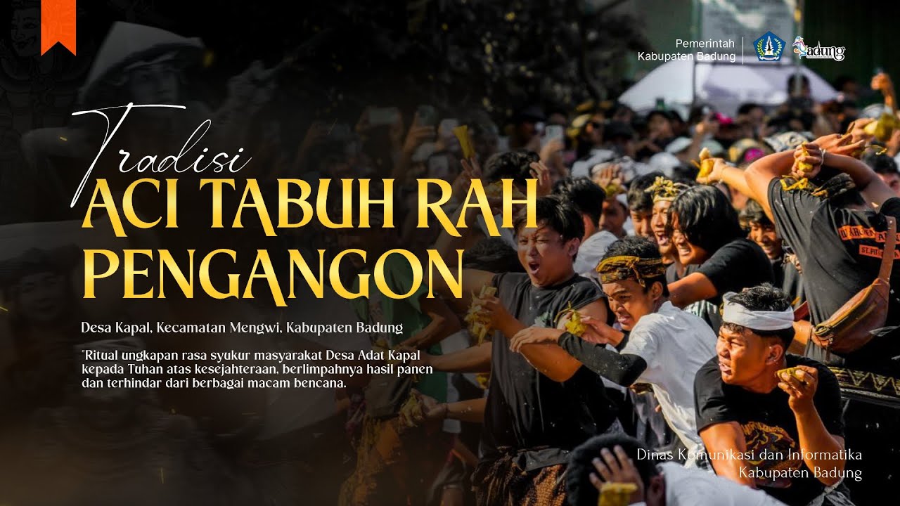TRADISI ACI TABUH RAH PENGANGON | Desa Adat Kapal, Badung - YouTube