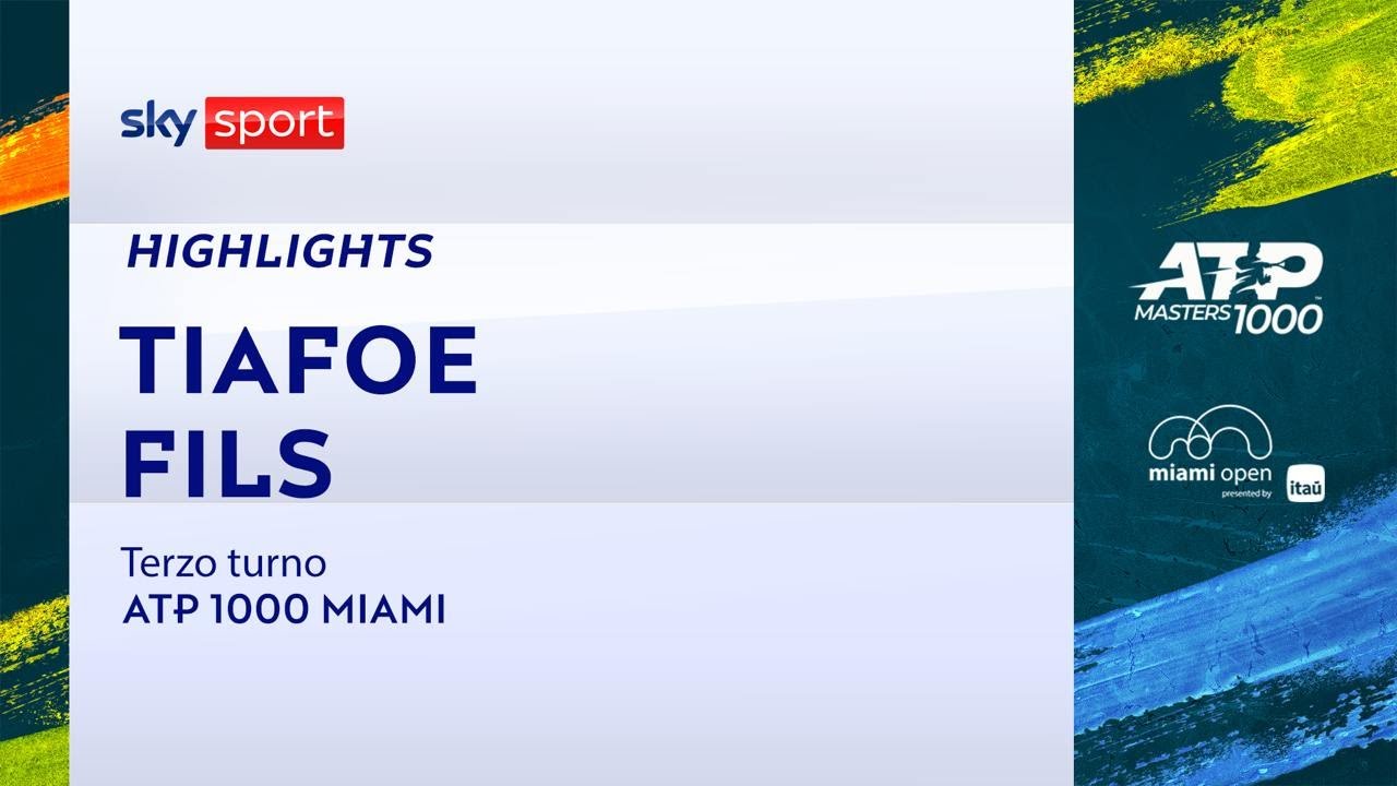 ATP 1000 Miami, Tiafoe-Fils: gli highlights - YouTube