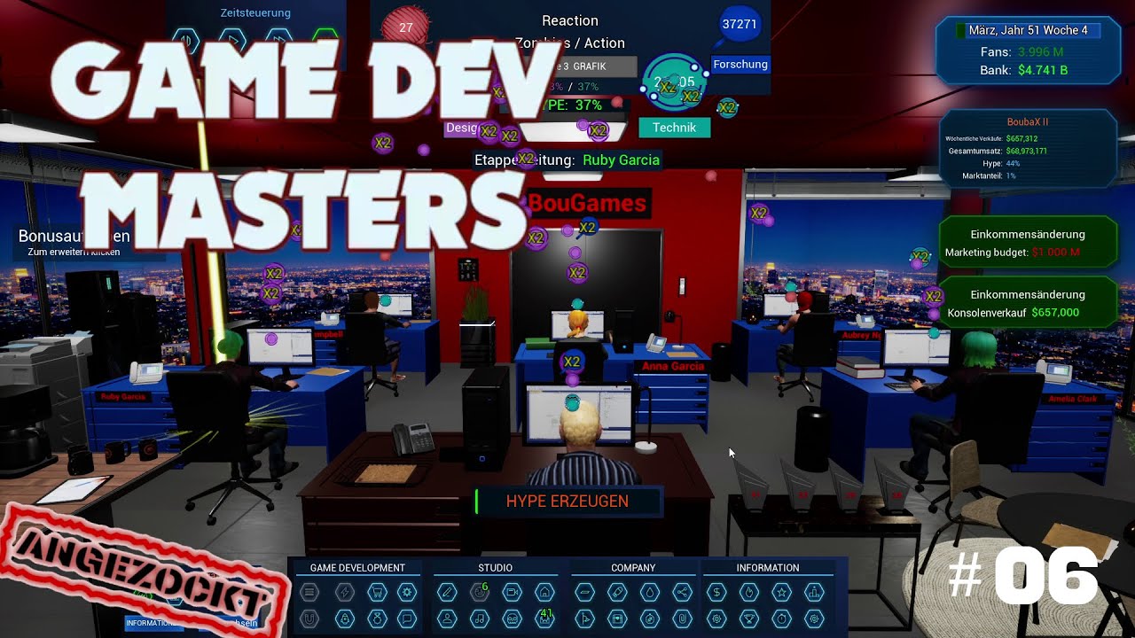 Game Dev Master #06 🎮 Büro 4 und seine Spezialisten #angezockt #deutsch - YouTube