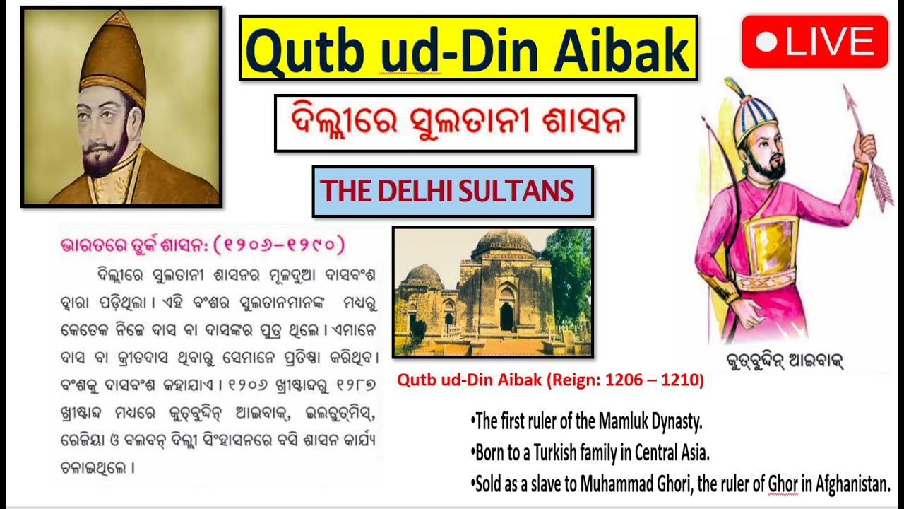 Qutubuddin Aibak | Delhi Sultanate History | Medieval History for all ...