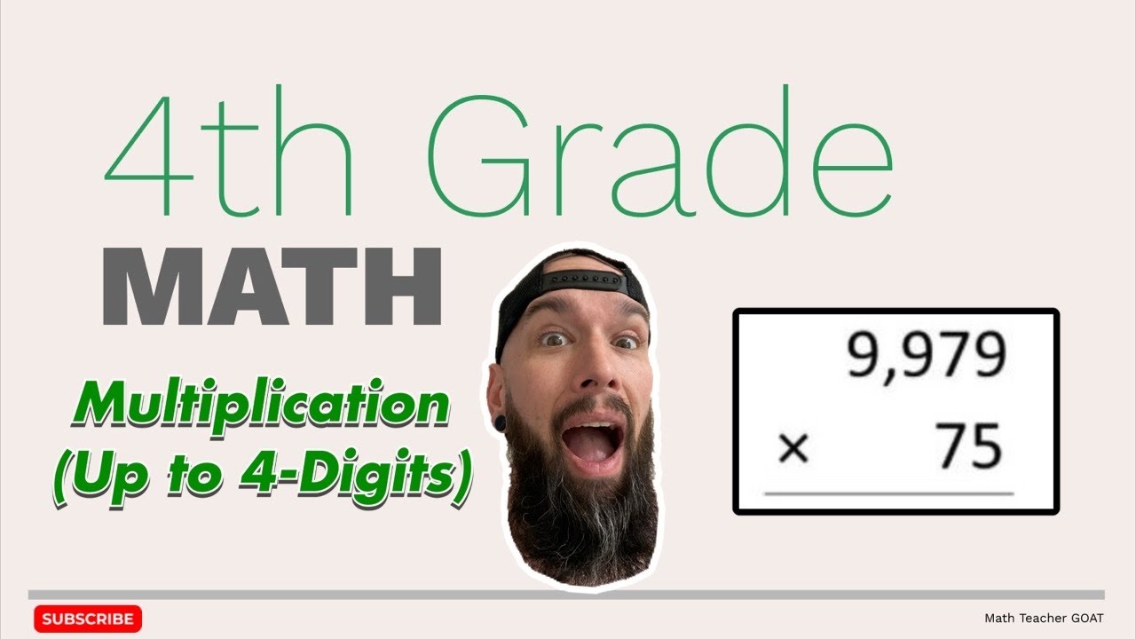 4th Grade Math - Multiply 1-Digit, 2-Digit, 3-Digit, and 4-Digit ...