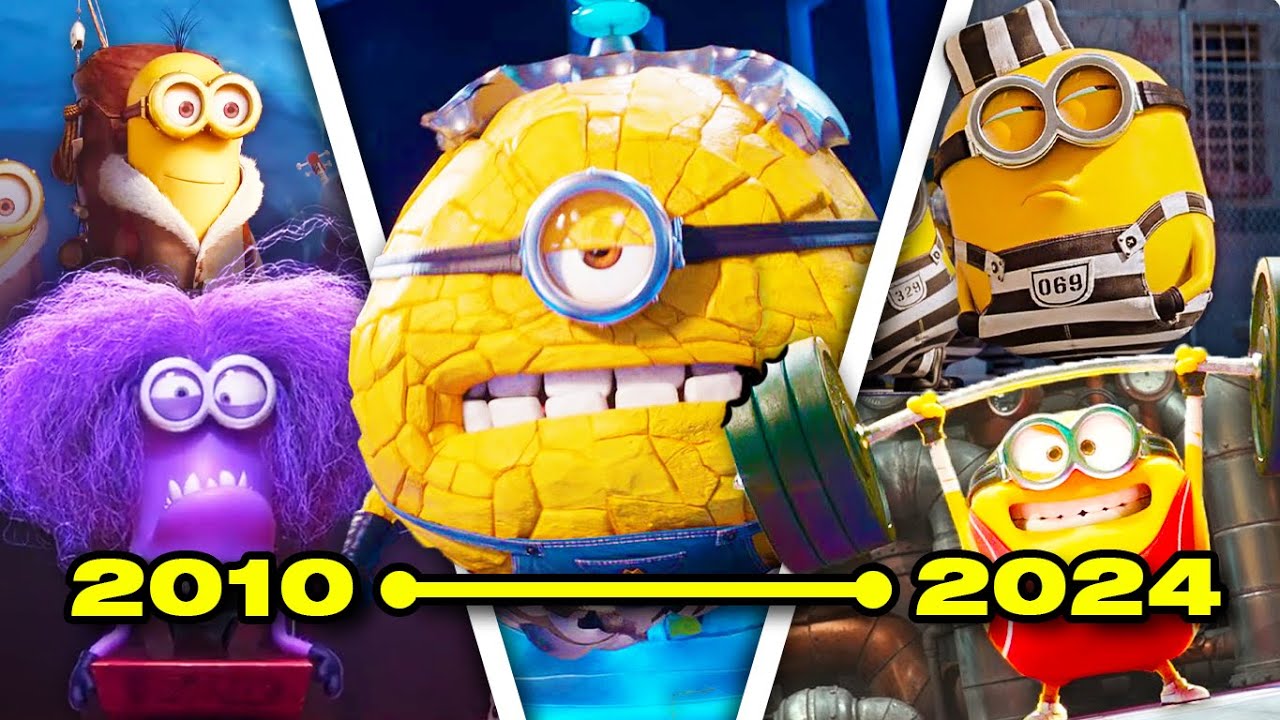 The Evolution Of The Minions - Despicable Me 4 - (2010 - 2024) - YouTube